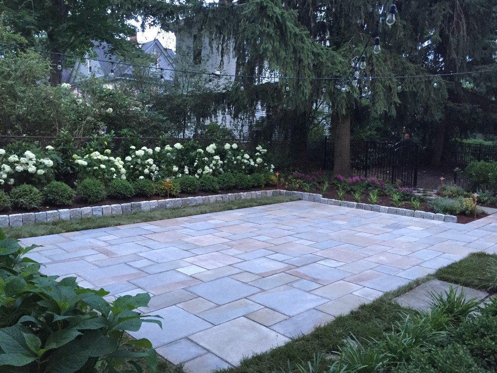 Pennsylvania Bluestone patio - Traditional - Landscape - Philadelphia ...