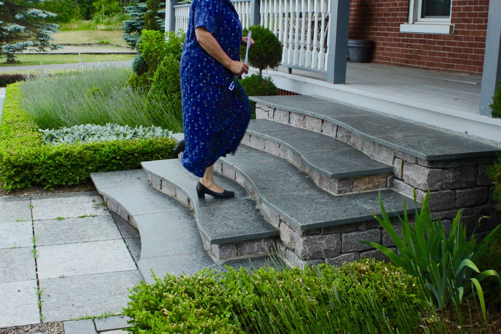 Peterborough, natural stone steps and formal garden - Victorian ...