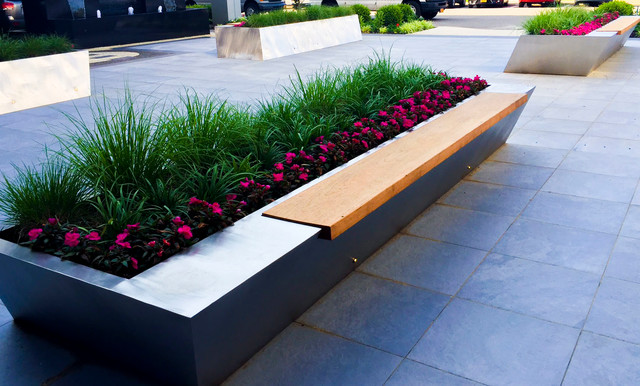 Planter Bench - Contemporary - Garden - New York - by Frank Suppa ...