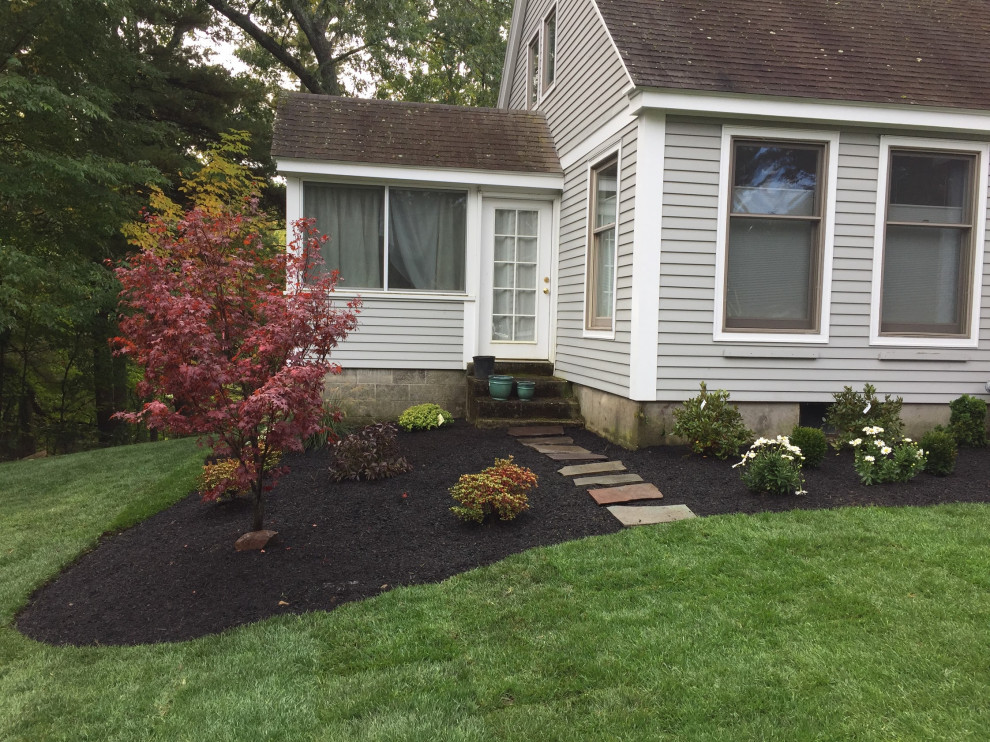 Planting, Sod, Slate Paver Walkways & Stone Landing Project ...