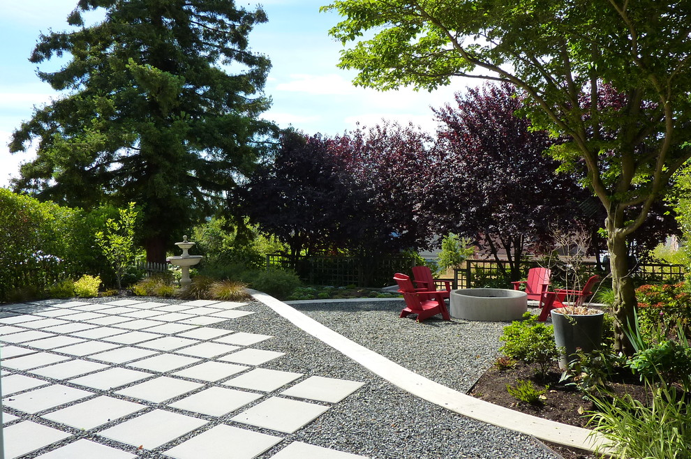 Plum Tree Backyard - Contemporary - Landscape - Seattle - by Erin Lau ...