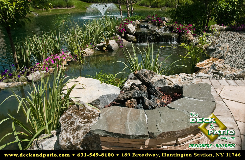 Ponds waterfalls water features water gardens - Traditional - Garden ...