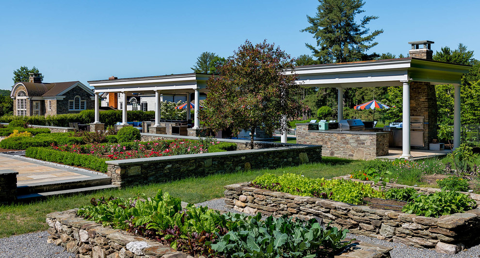 Pool Dining Pavilion - Transitional - Landscape - New York - by Crisp ...