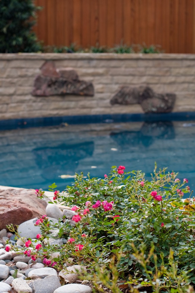 Pool Landscaping - Traditional - Landscape - Dallas - by Roundtree ...