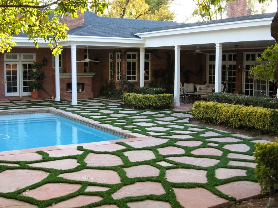 Pools with Artificial Grass - Traditional - Landscape - Other - by ...