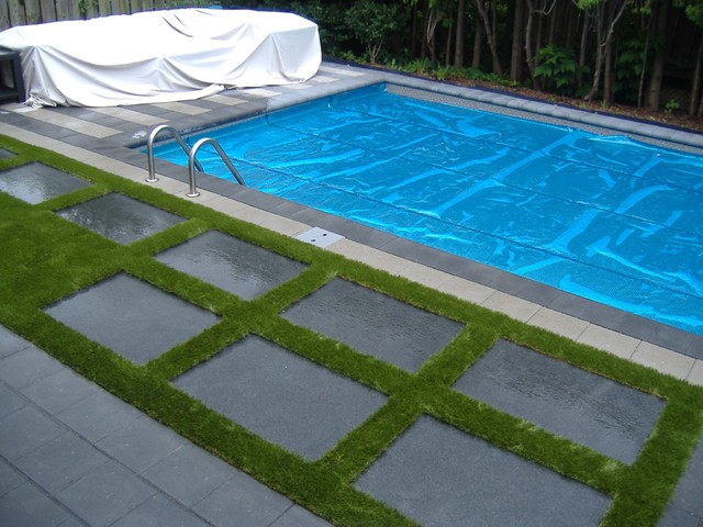Pools with Artificial Grass - Contemporary - Garden - Other - by ...