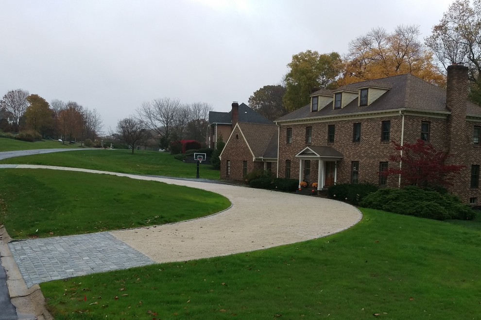 Portico - Driveway Renovation - Traditional - Landscape - Philadelphia ...