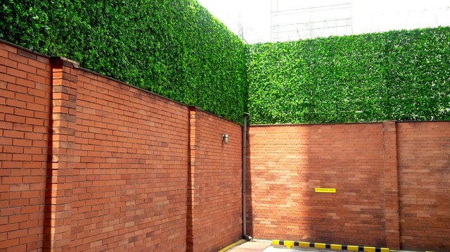 Privacy Solutions with GreenSmart Decor Artificial Hedge Panels ...