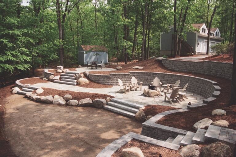 Project utilizing engineered concrete block - Jardin - Boston - par ...