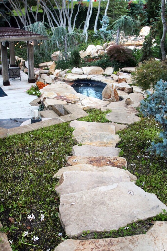 Stone Staircase - Traditional - Landscape - Salt Lake City - by Big ...