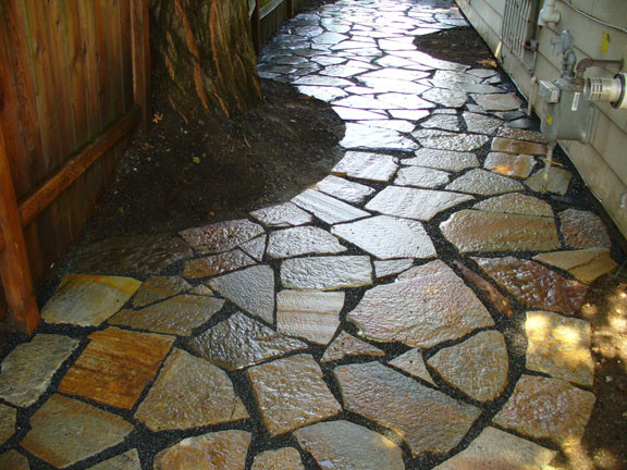 Quartzite flagstone - Traditional - Landscape - Seattle - by Solstice Landscape Design | Houzz