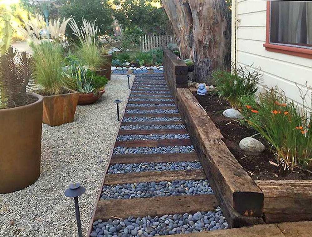 Railroad Tie Steps Plans