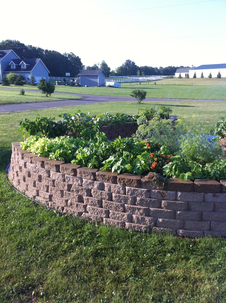 Raised Vegetable Gardens - Segmental Retaining Walls - Traditional ...