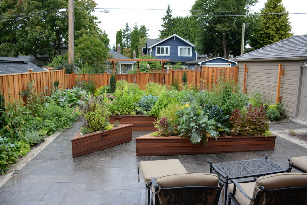 Raised Vegetable / Ornamental Garden - Transitional - Landscape ...