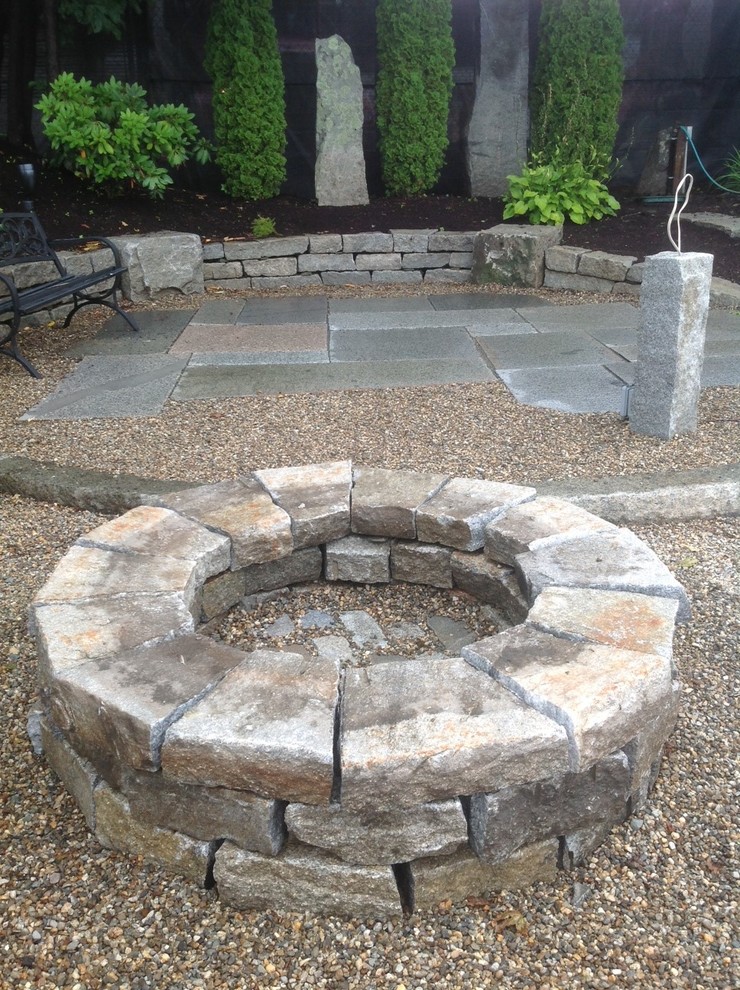 Reclaimed Granite Fire Pits - Garden - Boston - by Olde New England ...