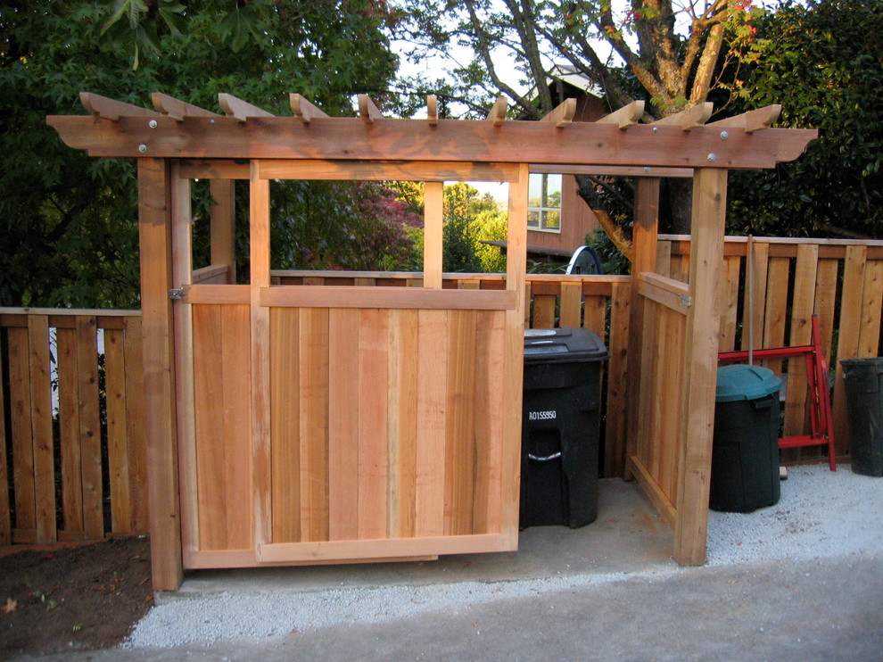 Recycle bin enclosure - Traditional - Landscape - Seattle - by ...