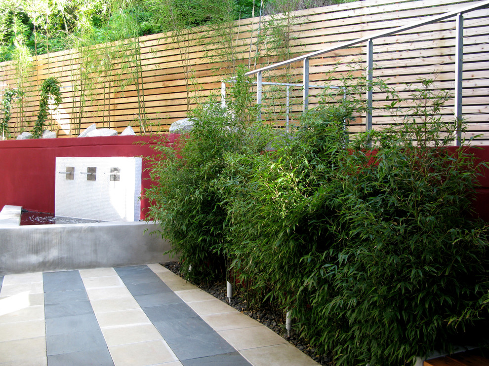 Red Walls - Modern - Landscape - San Francisco - by Shades Of Green ...
