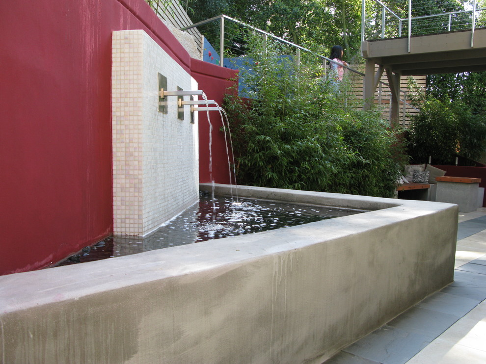 Red Walls - Modern - Landscape - San Francisco - by Shades Of Green ...