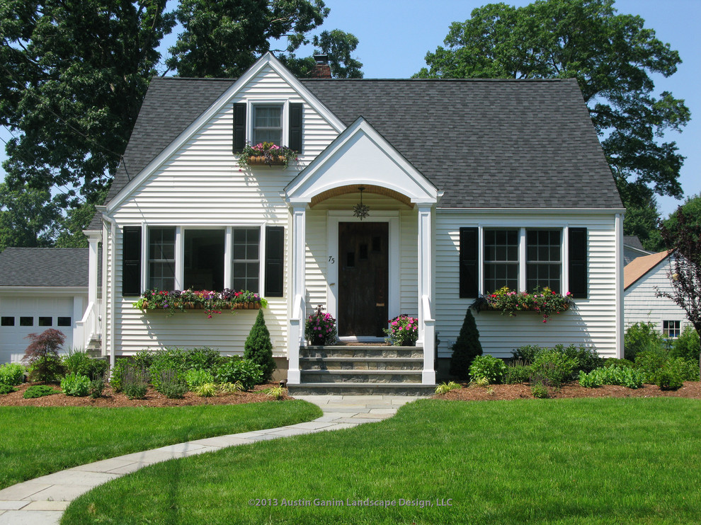 Reinventing the Classic Cape - Traditional - Landscape - Bridgeport ...
