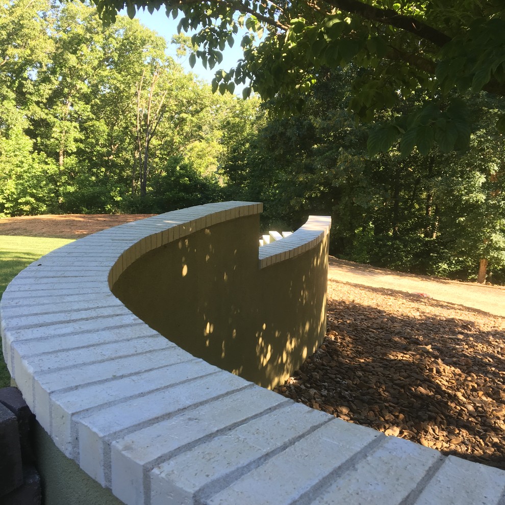 Retaining Wall and Steps - Contemporary - Landscape - Other - by Mobile ...