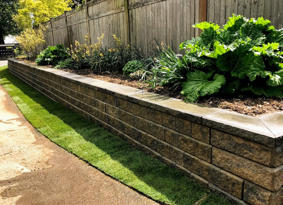 Retaining Wall Rebuild - Traditional - Landscape - Seattle - by Paul ...