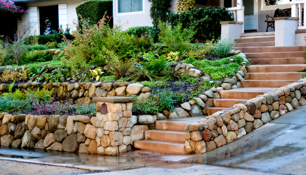Retaining Walls - Rustic - Landscape - Santa Barbara - by Arroyo Seco ...