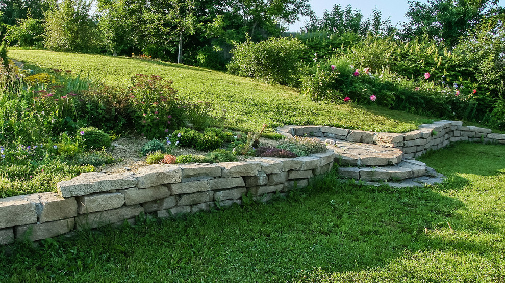 Retaining Walls, Block Walls & Stone Fence Ideas - Traditional ...