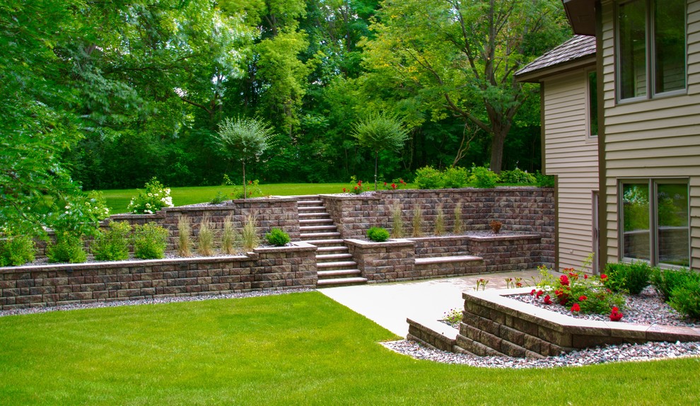 Retaining walls - Landscape - Minneapolis - by Maple Crest Landscape ...