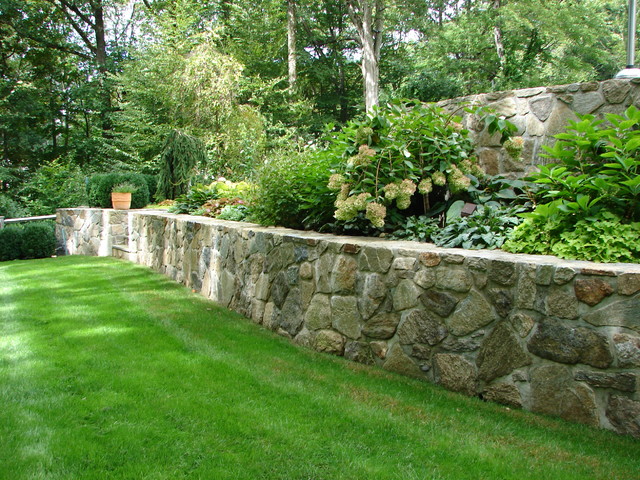 Retaining Walls, Terraced Landscaping, Stone Stairs - Traditional ...