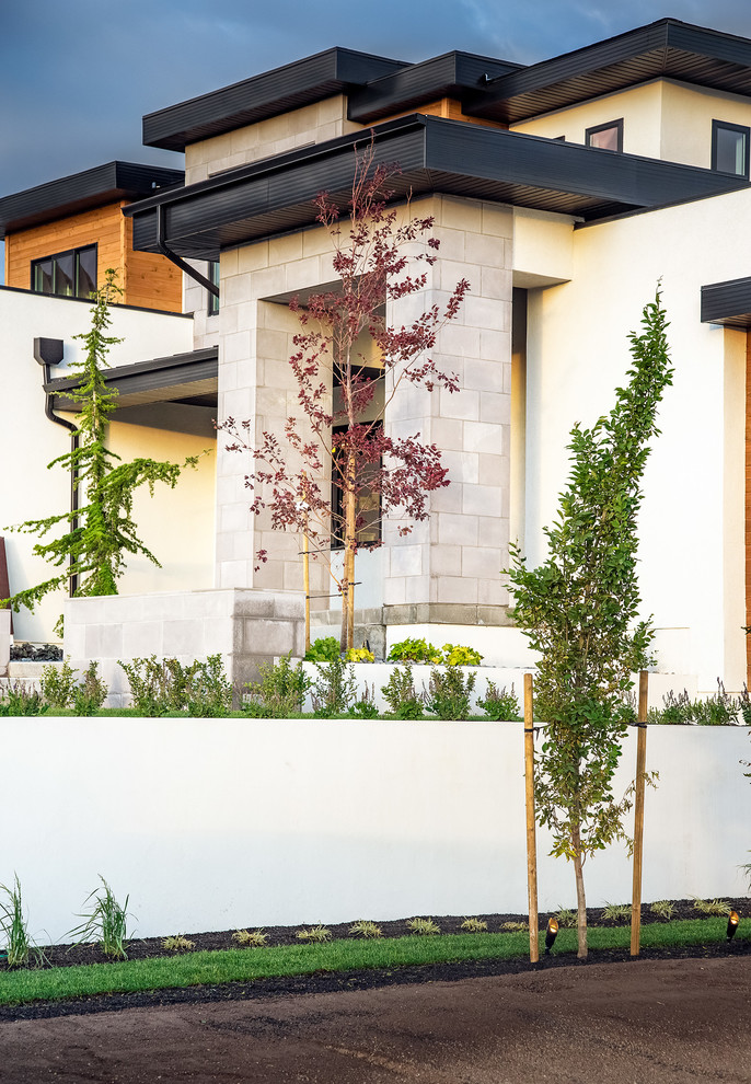 White Modern Retaining Wall - Modern - Landscape - Salt Lake City - by ...
