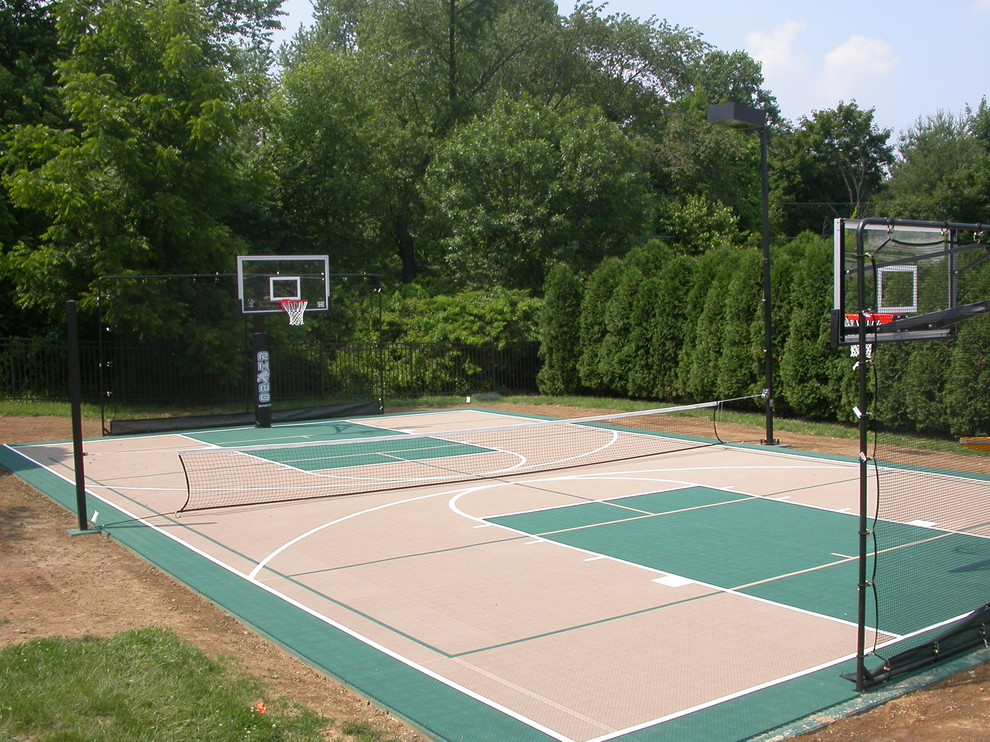 Rhino Full Basketball Court Gallery - Traditional - Landscape - San ...