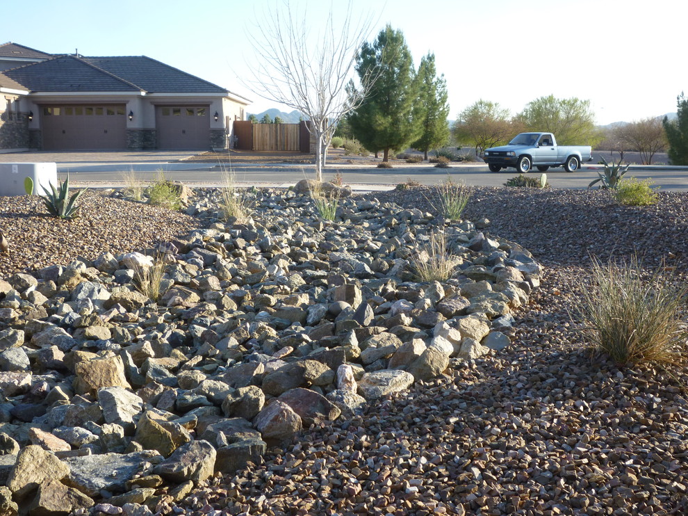 Rip Rap w/ Planitngs - Contemporary - Landscape - Phoenix - by MTH ...