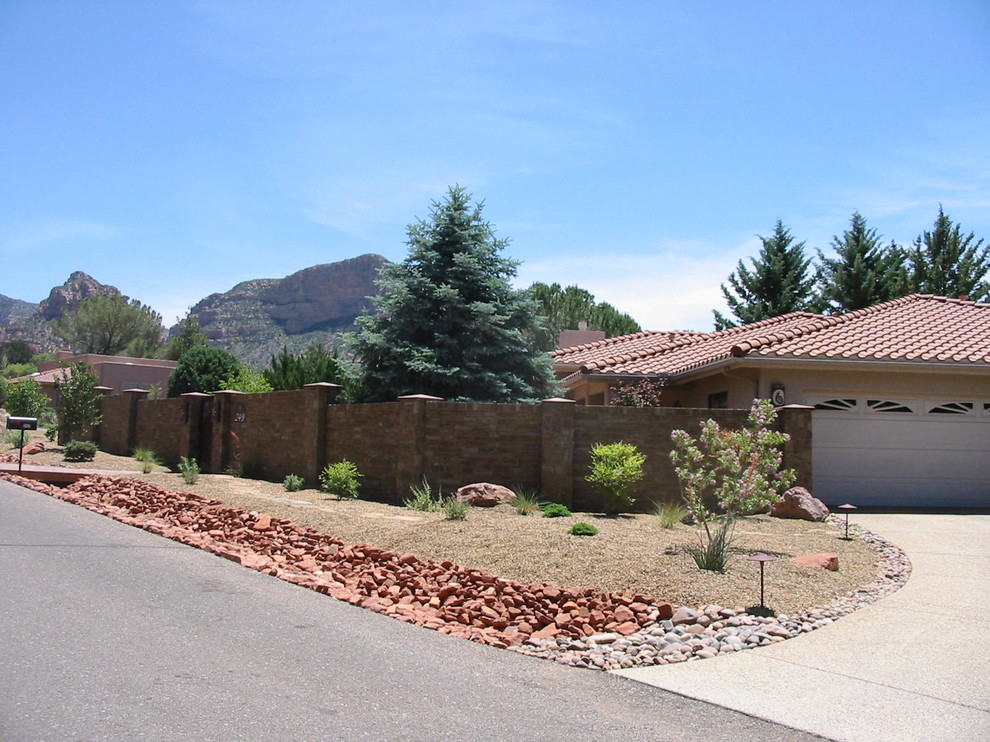 Rock lined drainage ditch - Contemporary - Landscape - Phoenix - by JSL ...