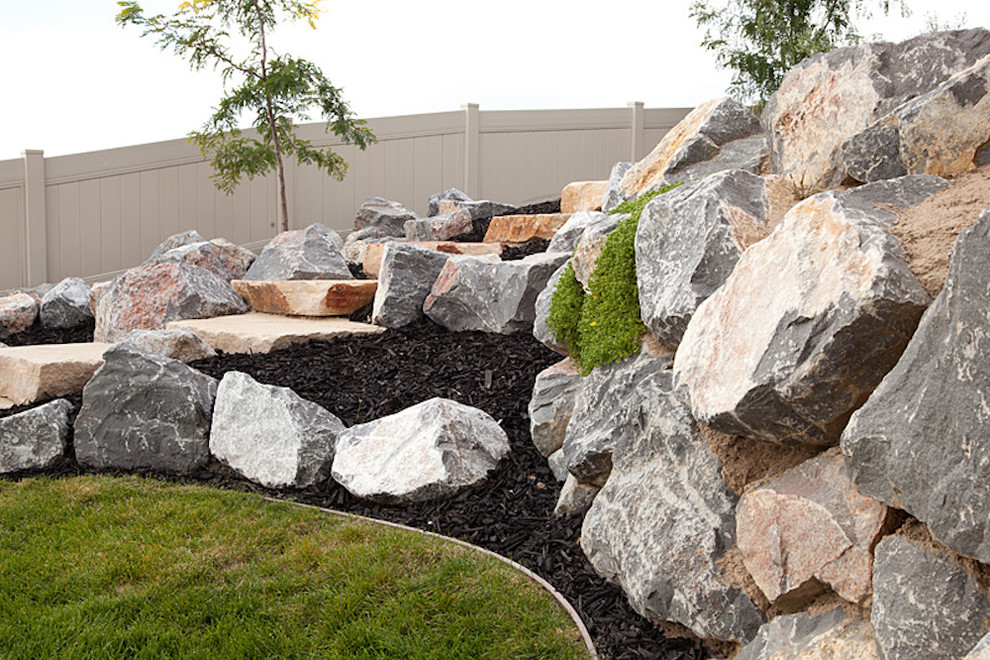 Rock Retaining Walls - Landscape - Salt Lake City - by Rockscapes | Houzz