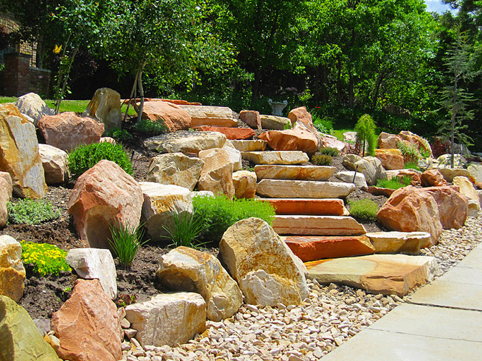 Rock Retaining Walls - Landscape - Salt Lake City - by Rockscapes | Houzz