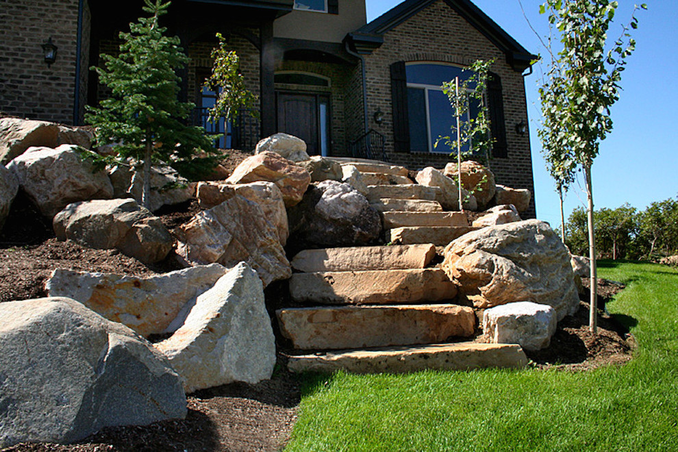 Rock Retaining Walls - Landscape - Salt Lake City - by Rockscapes | Houzz