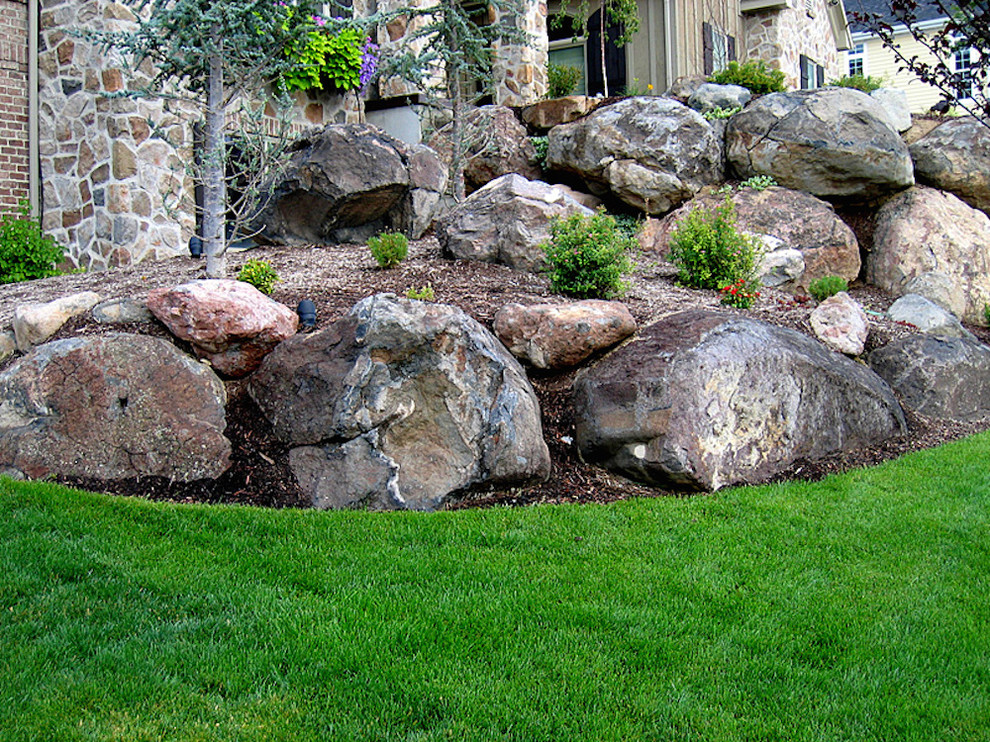 Rock Retaining Walls - Landscape - Salt Lake City - by Rockscapes | Houzz