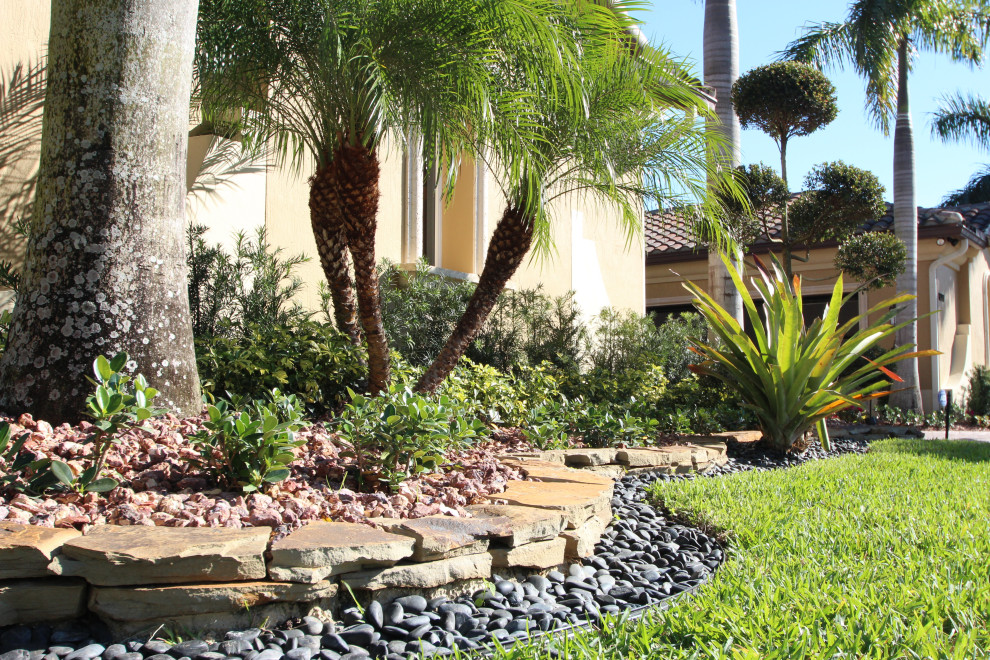 Rock Walls - Tropical - Landscape - Miami - by Broward Landscape, Inc ...