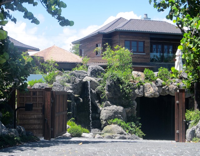 Rock waterall in front yard - Asian - Garden - Miami - by Matthew ...