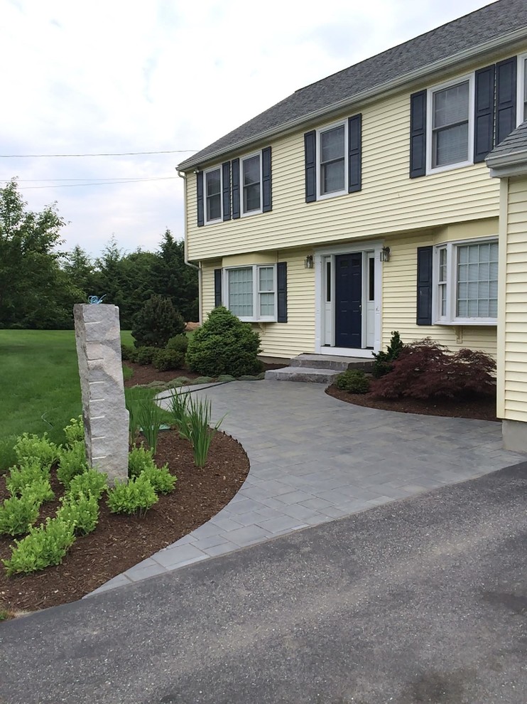 Rolling Front Entrance - Rustic - Landscape - Boston - by Paul Massad ...