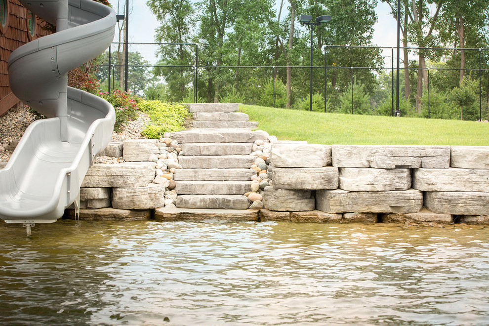 Rosetta Outcropping Waterfront Retaining Walls - Rustic - Landscape ...