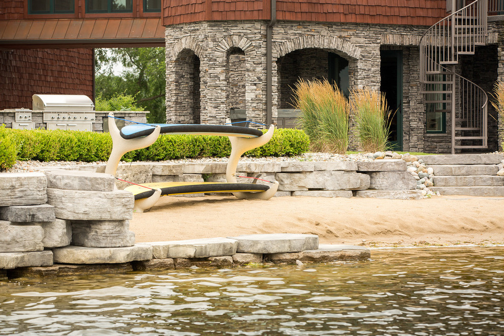 Rosetta Outcropping Waterfront Retaining Walls - Rustic - Landscape ...