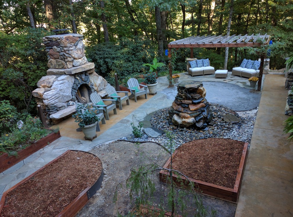 Rustic Backyard Oasis - Rustic - Landscape - Other | Houzz