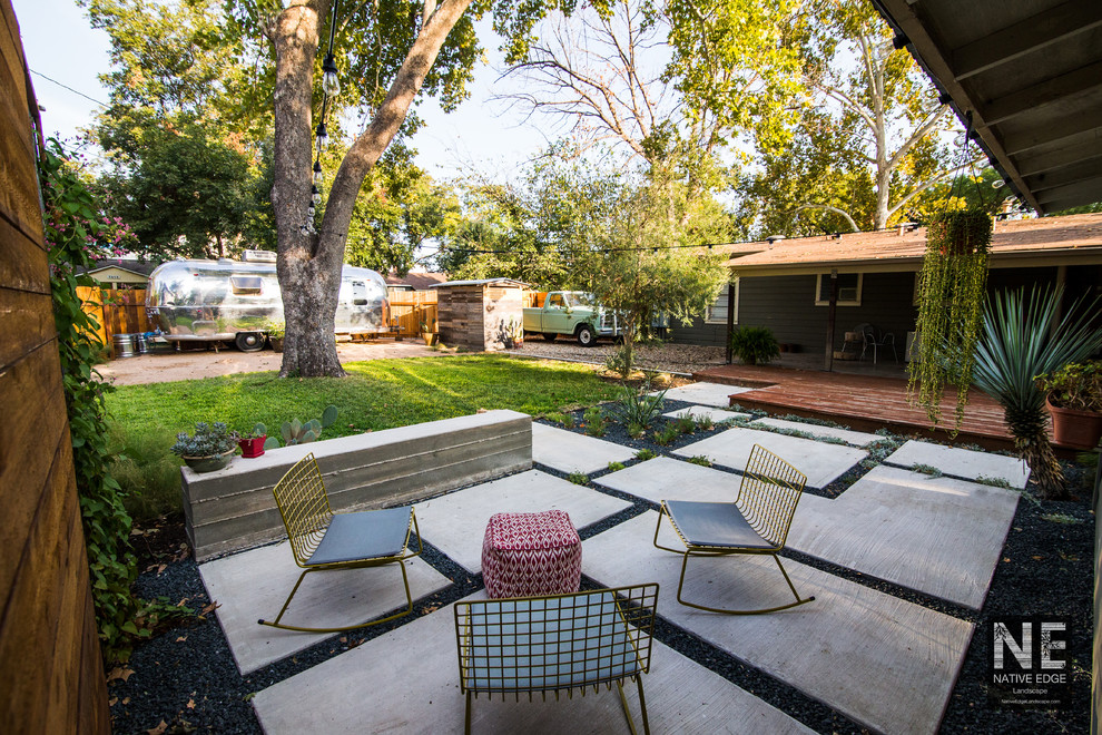 Rustic Crestview Backyard Retreat - Modern - Landscape - Austin - by ...