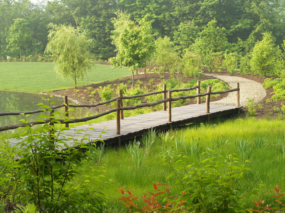 Rustic Footbridge - Traditional - Landscape - Burlington - by ...