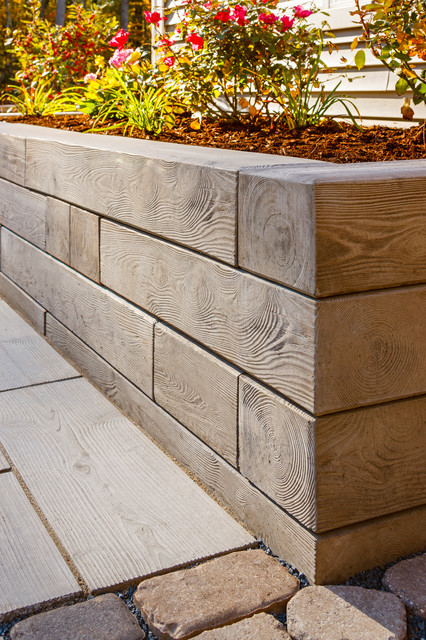 Rustic Style Wall - Rustic - Garden - Other | Houzz UK