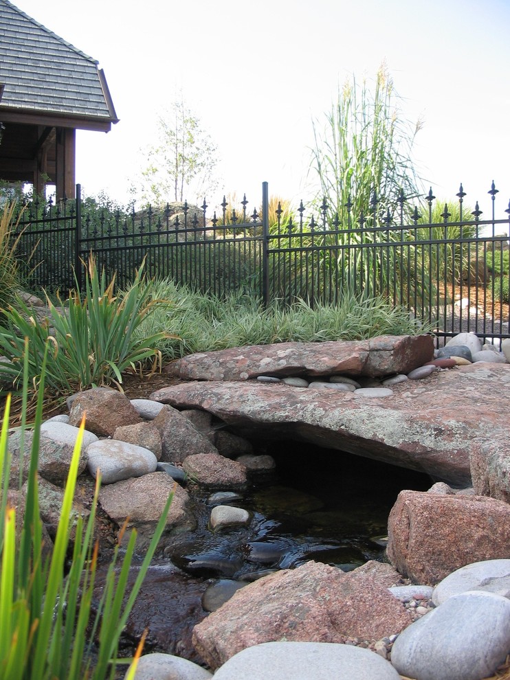Rustic Water Feature Greeley - Rustic - Landscape - Denver - by Alpine ...