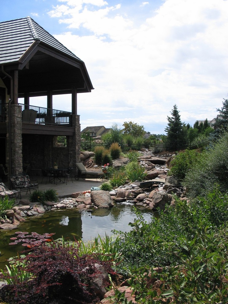 Rustic Water Feature Greeley - Rustic - Landscape - Denver - by Alpine ...
