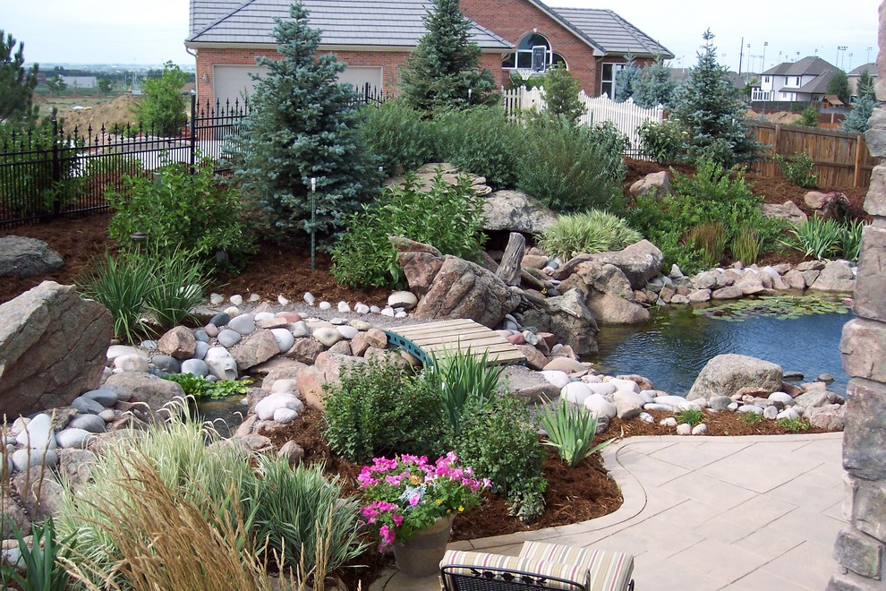 Rustic Water Feature Greeley - Rustic - Landscape - Denver - by Alpine ...