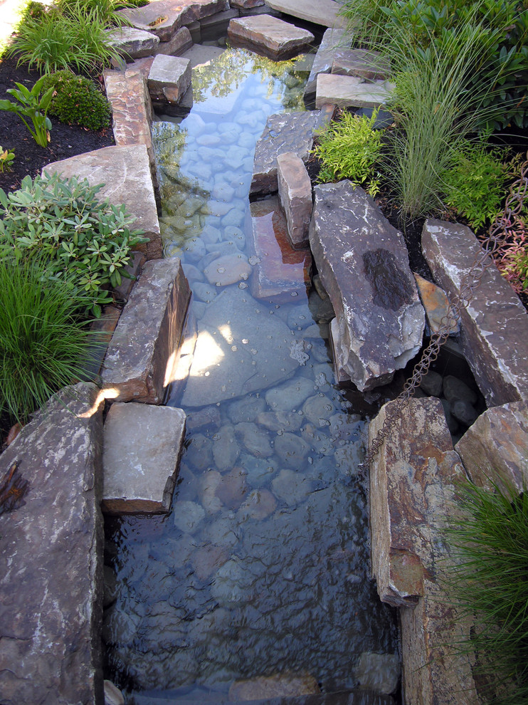 Rustic Water Feature - Rustic - Landscape - Portland - by Shapiro ...